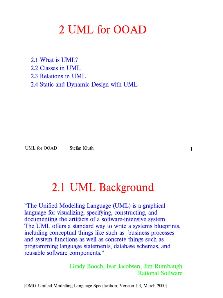 UML Relations for OOAD Explained | PDF