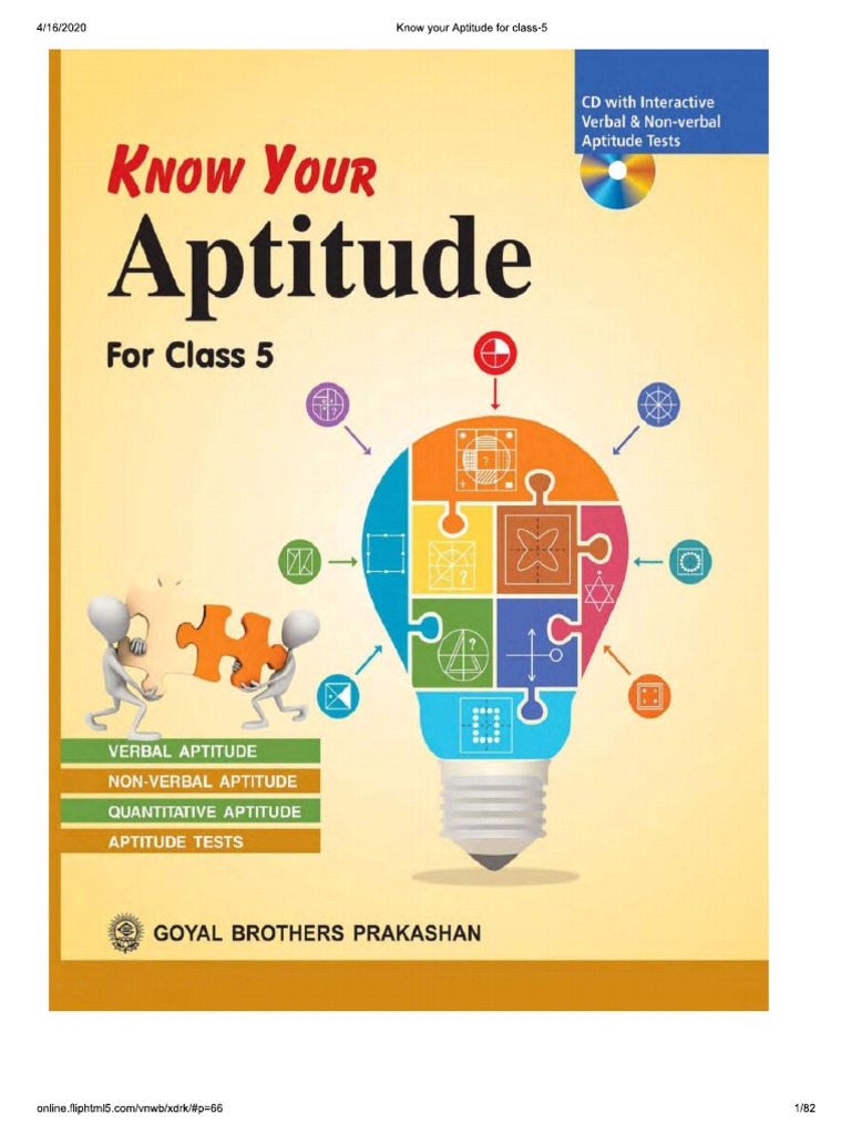 Book Aptitude For 5th Class | PDF