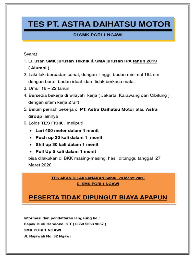 TES PT Astra Daihatsu | PDF