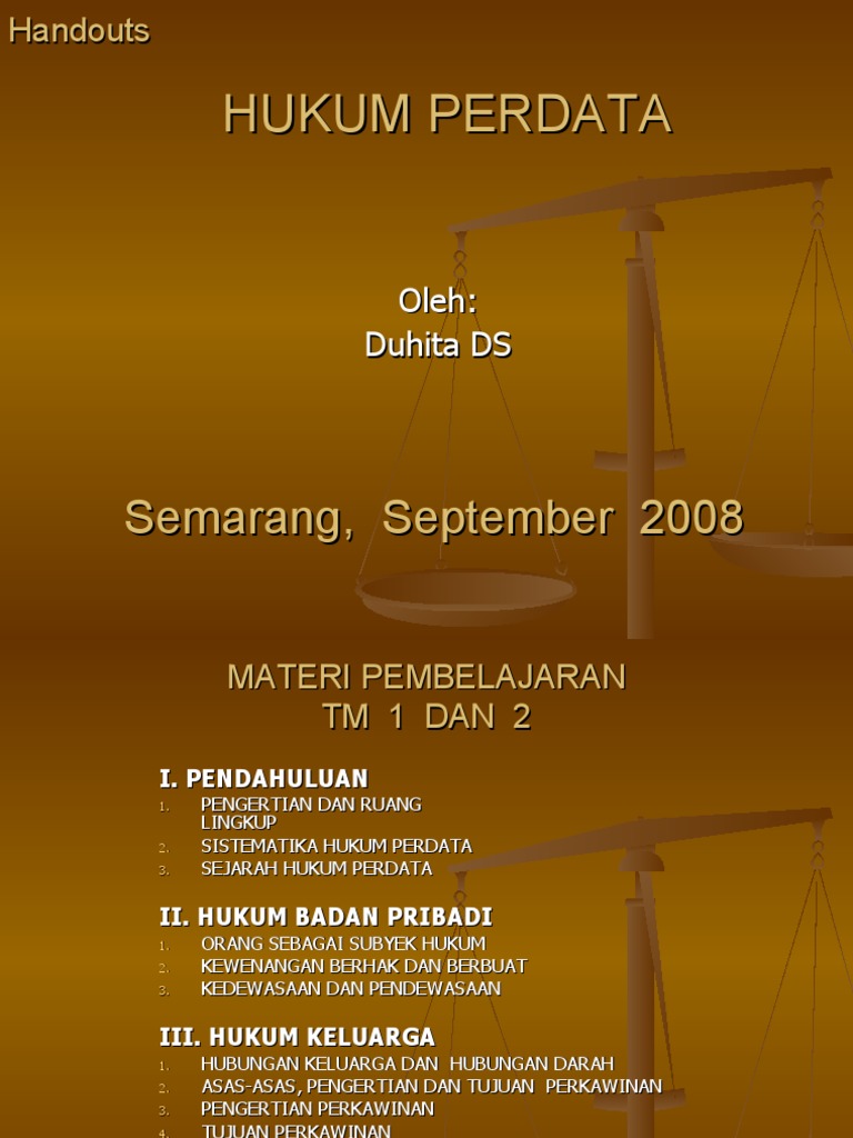 Hukum Perdata | PDF | Politik