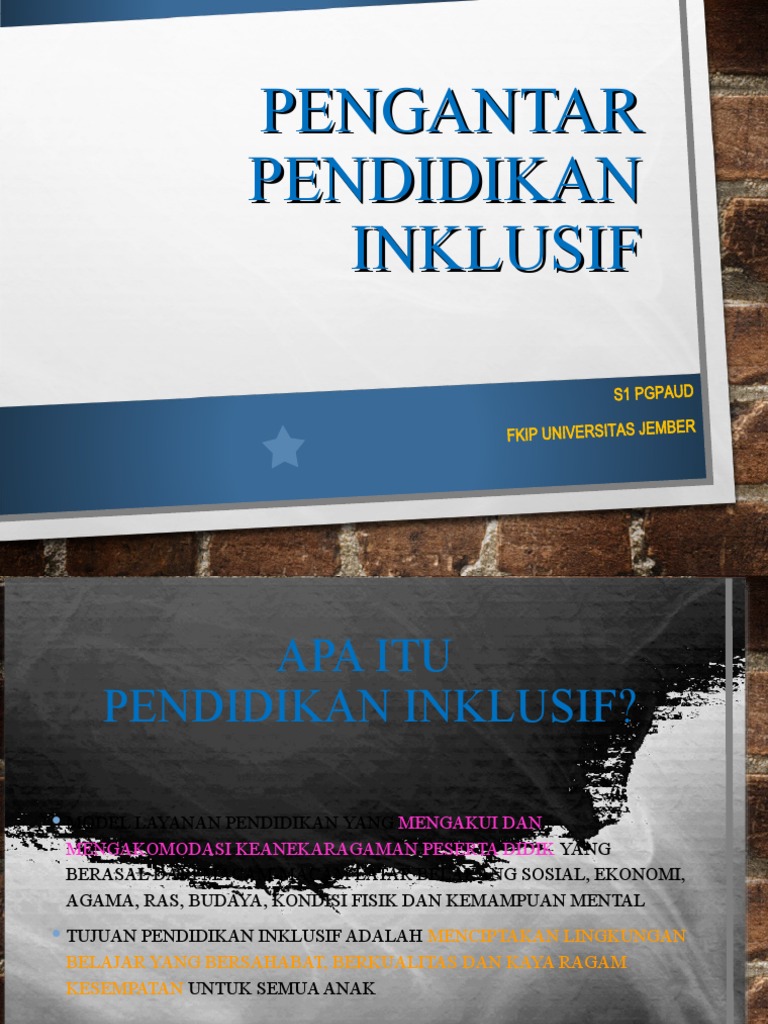 Pendidikan Inklusi | PDF