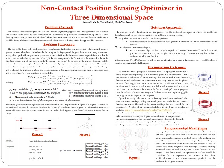 Final Project Poster Pdf Magnetic Field Mathematical Optimization