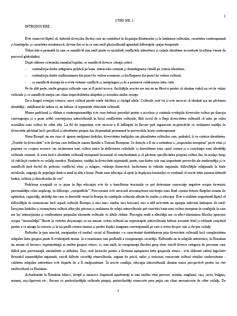 Comunicare Interculturala | PDF