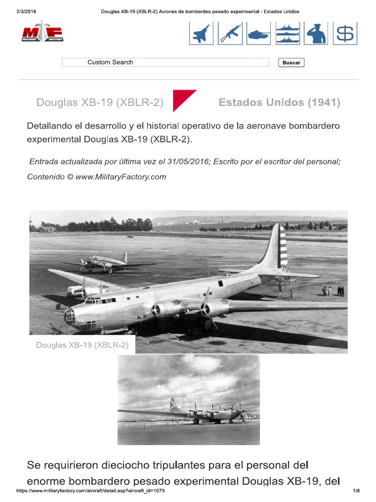 Douglas XB-19 | PDF