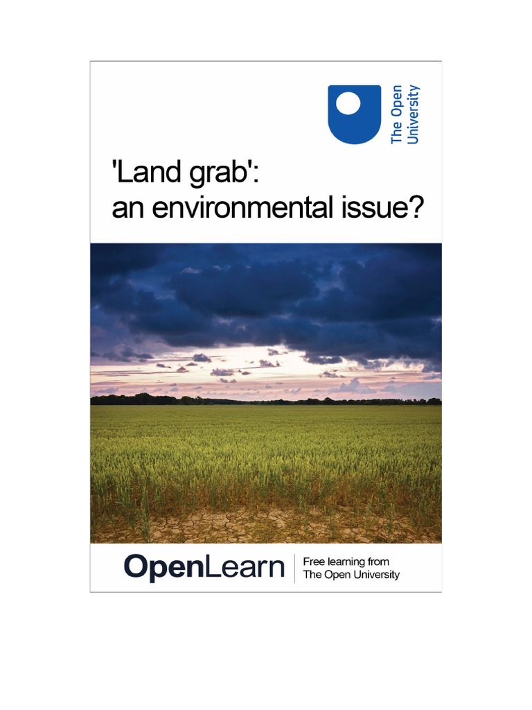 Land Grab An Environmental Issue | PDF | Creative Commons License ...