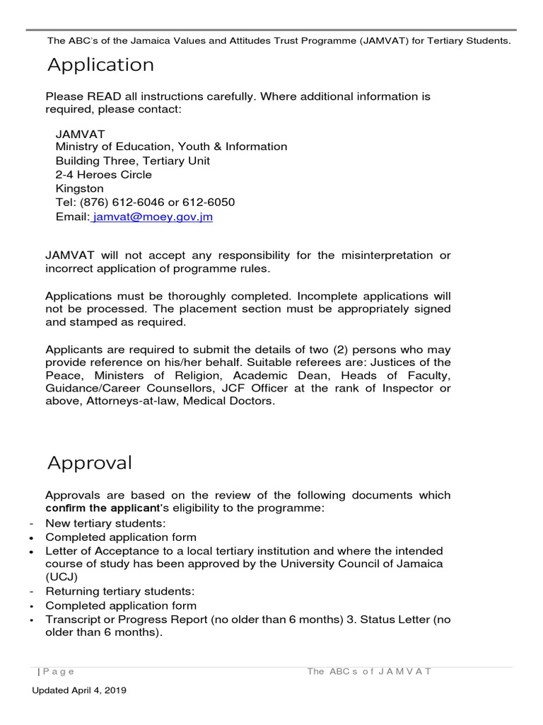 JAMVAT Programme Overview for Students | PDF | Volunteering | Tuition ...