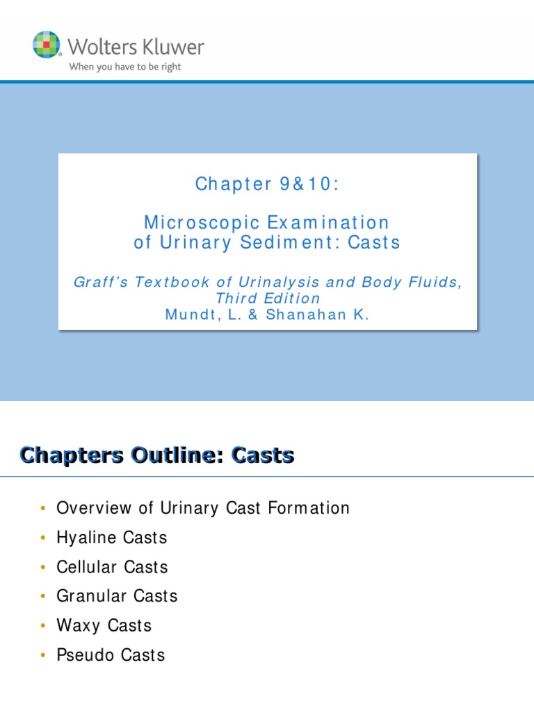Chapter 9&10: Microscopic Examination of Urinary Sediment: Casts | PDF ...