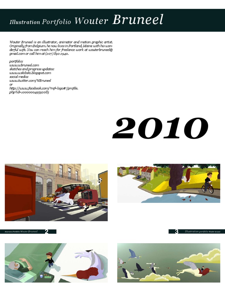 Wouter Bruneel Illustration Portfolio | PDF