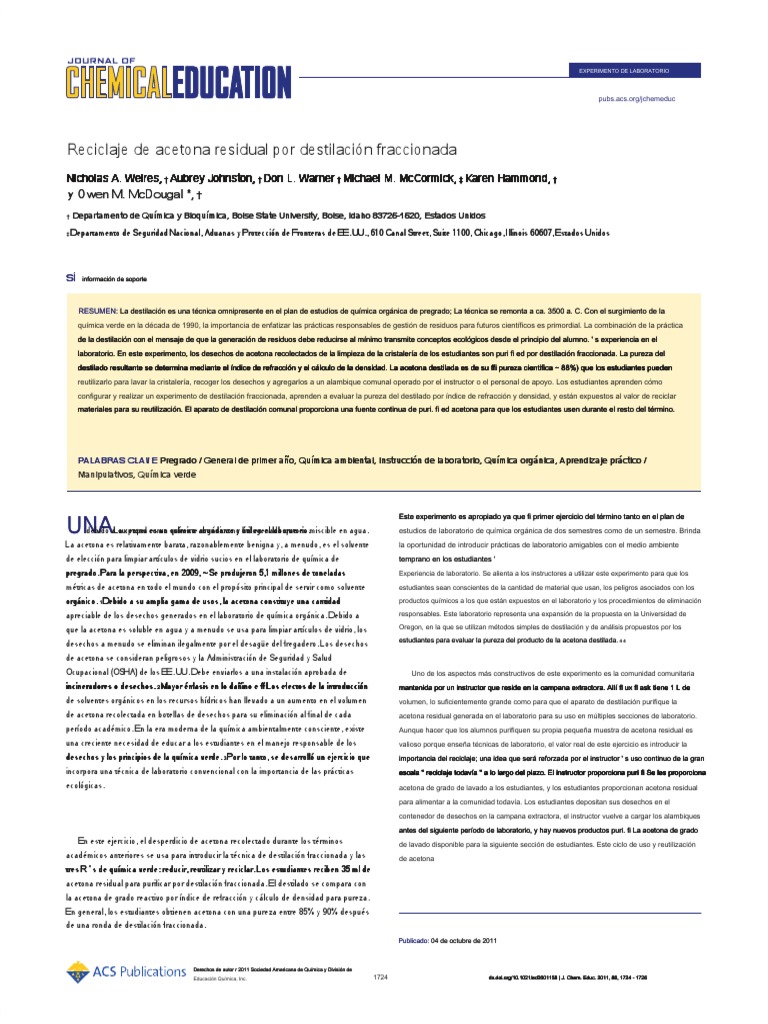 DestilaciÃ N Fraccionada - En.es PDF | PDF | Destilación | Laboratorios