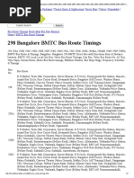 BMTC Bus Numbers and Routes | PDF | Transport