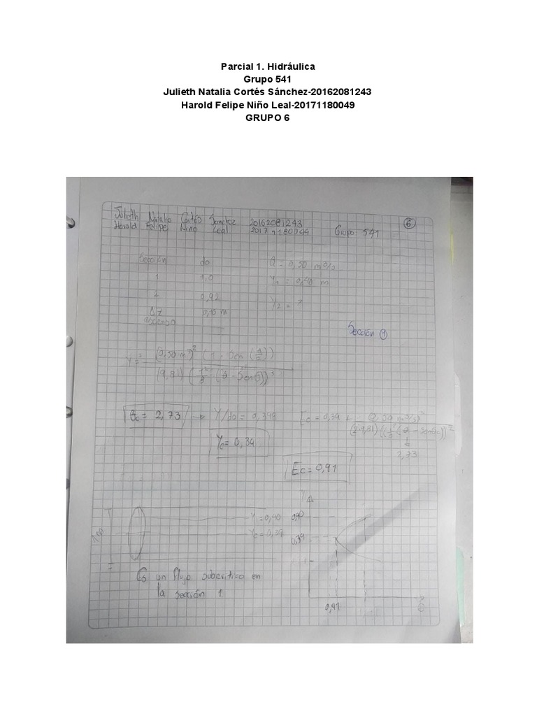 Informe de Hidráulica Grupo 541 | PDF