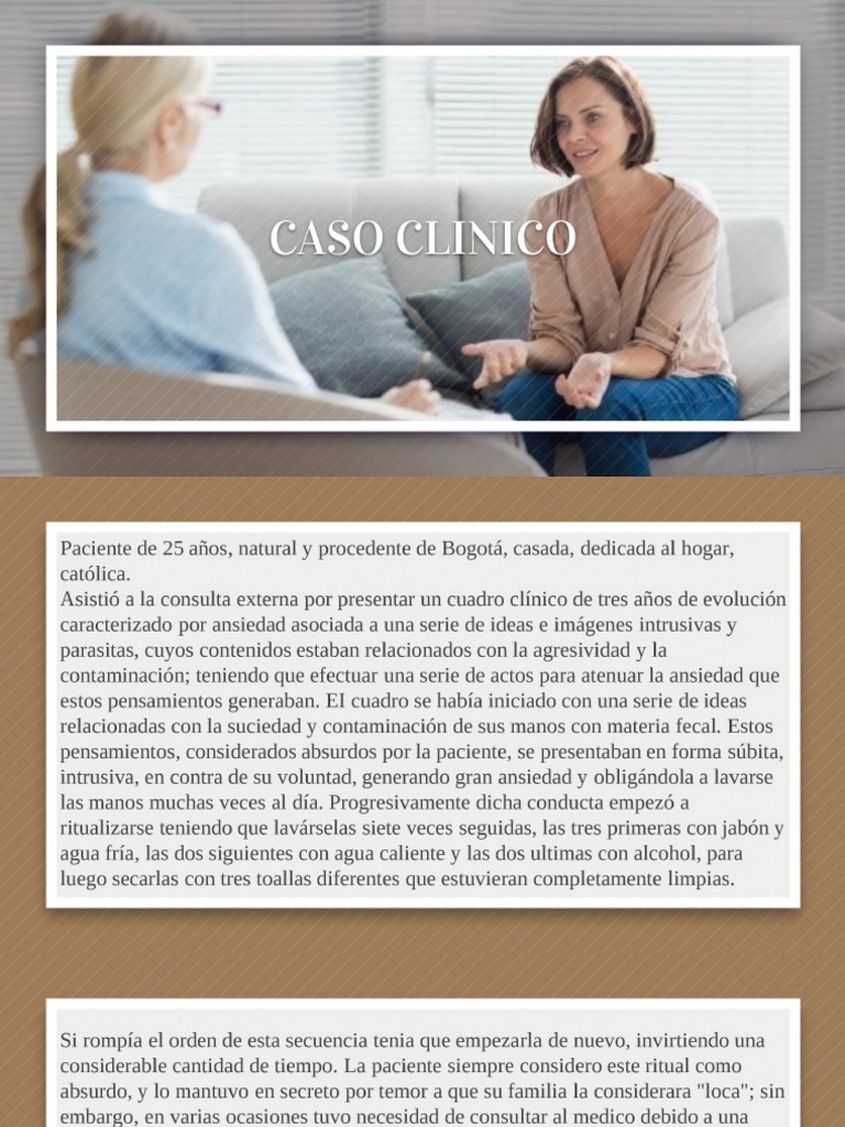 Un Caso Clinico de Trastorno Obsesivo Compulsivo y Objetivos Propuestos - TOC | PDF