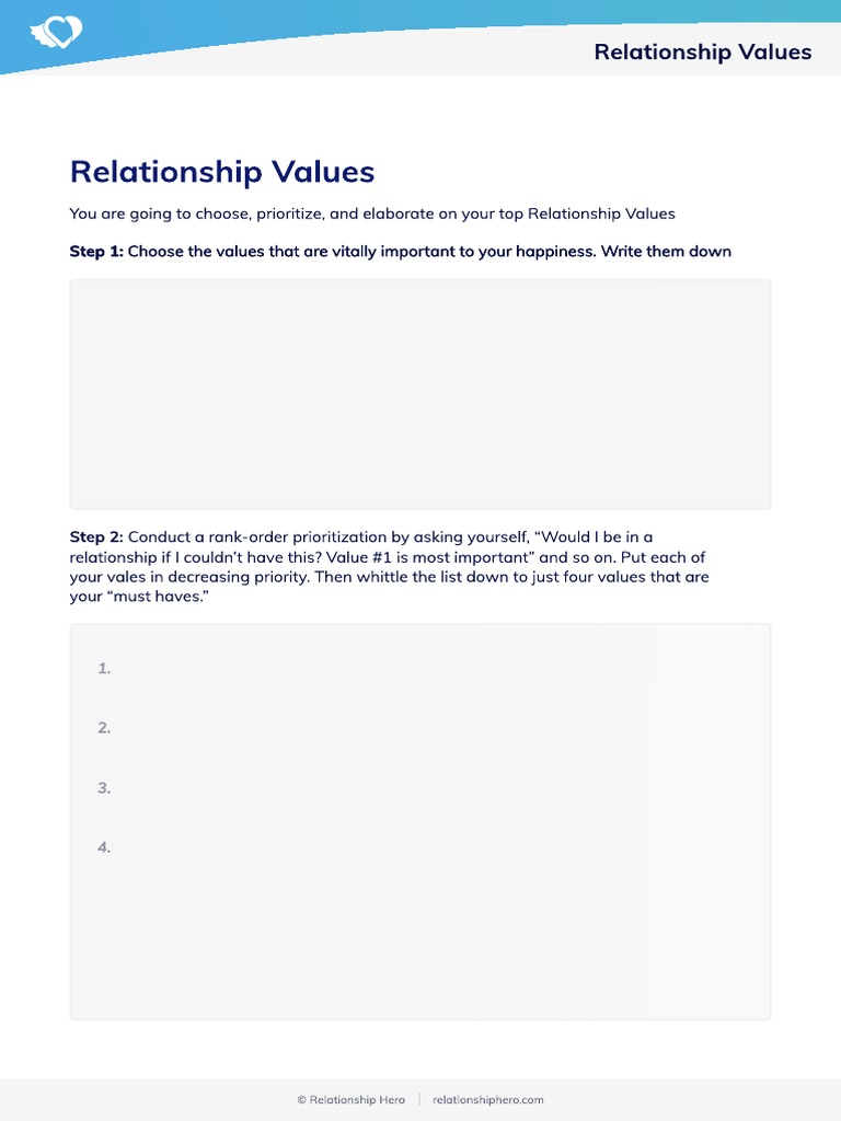 Relationship Values | PDF | Psychological Concepts | Behavioural Sciences