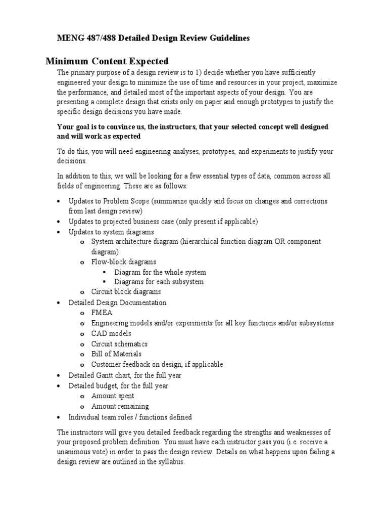 Detailed Design Review Guidelines | PDF | Design | Business