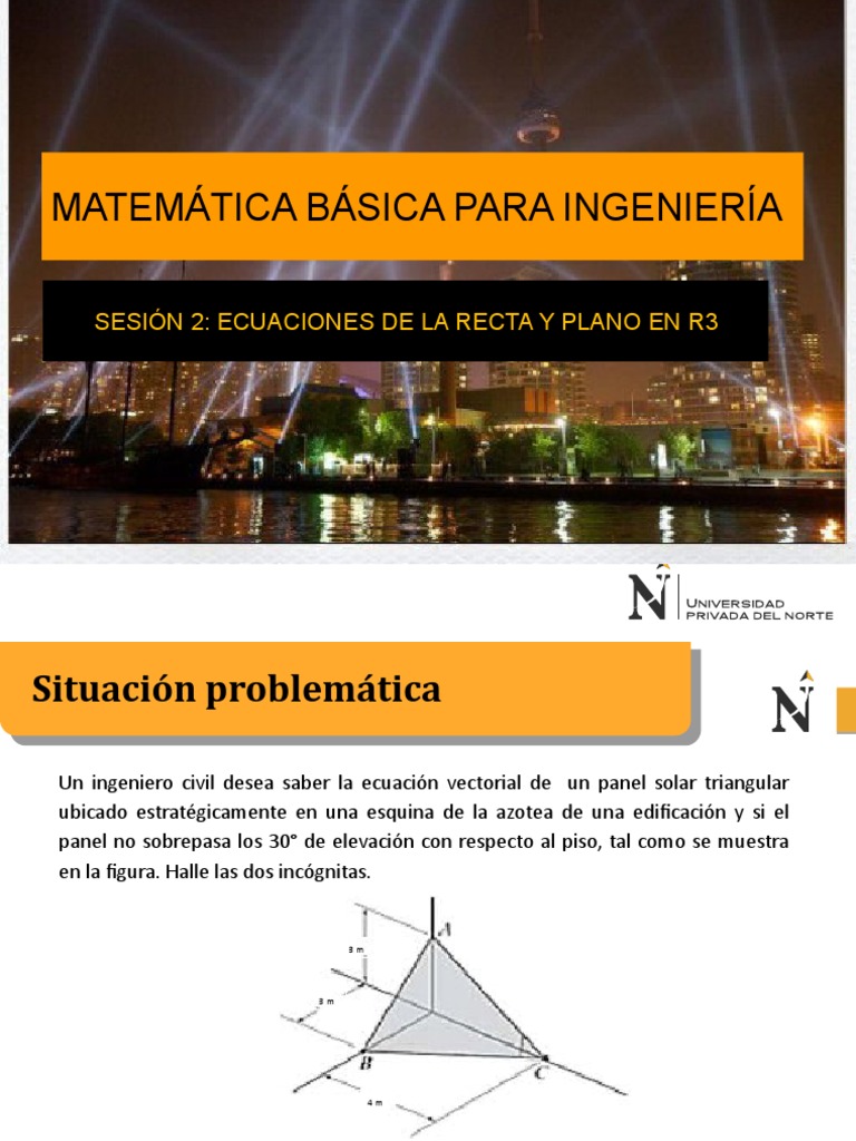 2 - Ecuaciones de La Recta y Plano en R3 | PDF | Geometria plana ...