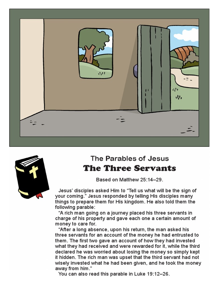 3D Picture: The Parables of Jesus: The Three Servants | PDF | Disciple ...