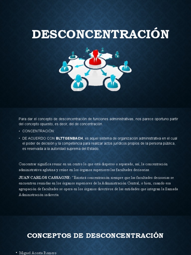 DESCONCENTRACIÓN | PDF | Administración Pública | Estado (política)