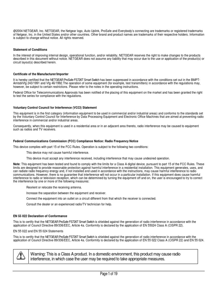 fs726t Hardware Manual PDF | PDF | Internet Protocols | Computer Network