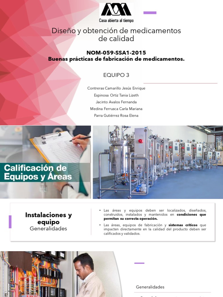 Nom 059 Ssa1 2015 Equipo3 | PDF | Laboratorios | Contaminación