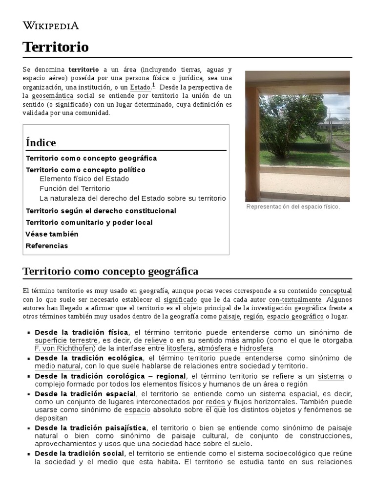 Territorio PDF | PDF | Geografía | Estado (política)