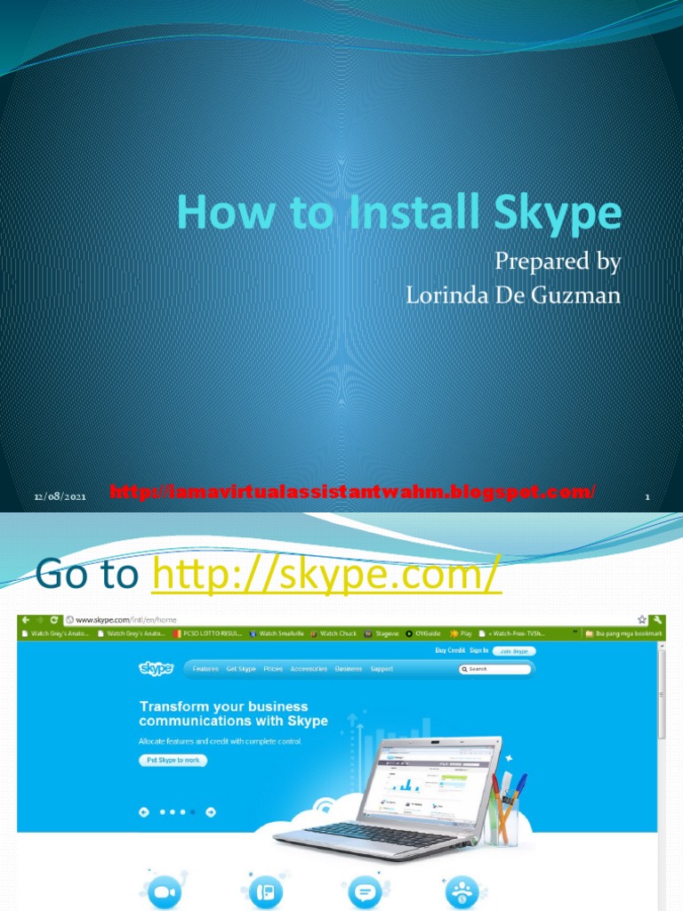 How To Install Skype | PDF | Career & Growth | Computers