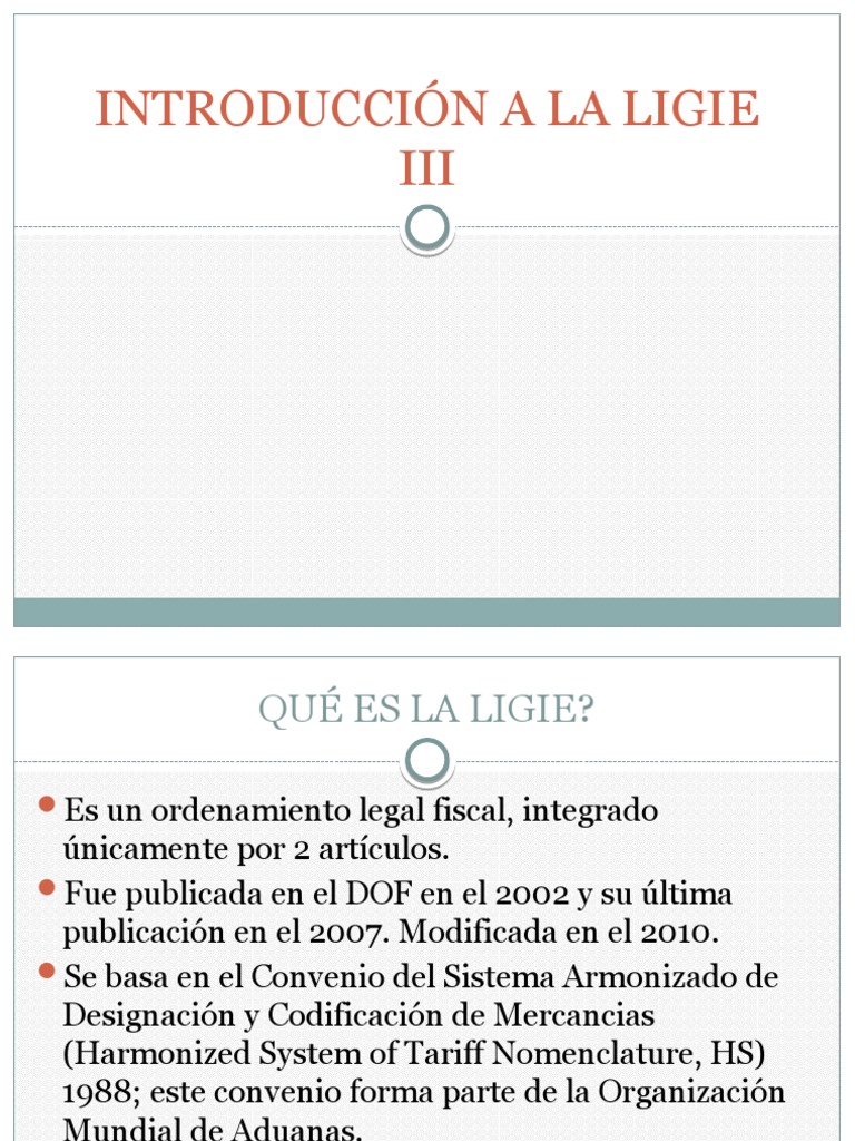 Introduccion A La Ligie Iii | Descargar gratis PDF | aduana | Economias