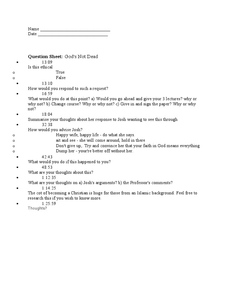 Gods Not Dead | PDF