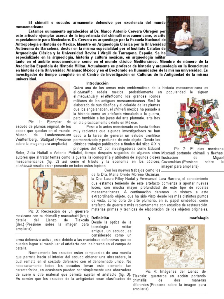 El chimalli o escudo mesoamericano: Un análisis arqueológico de su ...