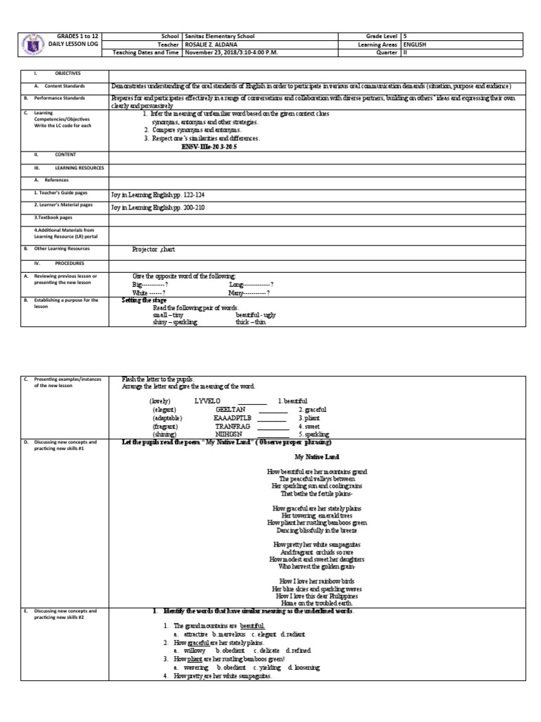 3rd COT | PDF | Learning | Cognition
