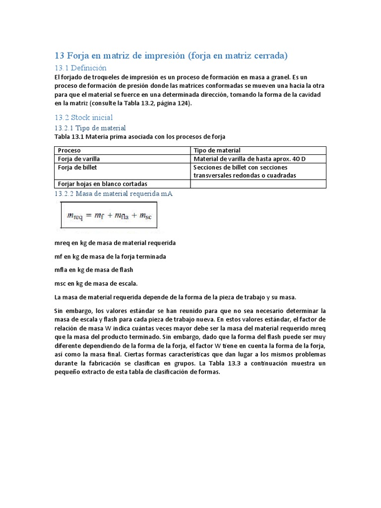 13 Forja en Matriz de Impresión | PDF