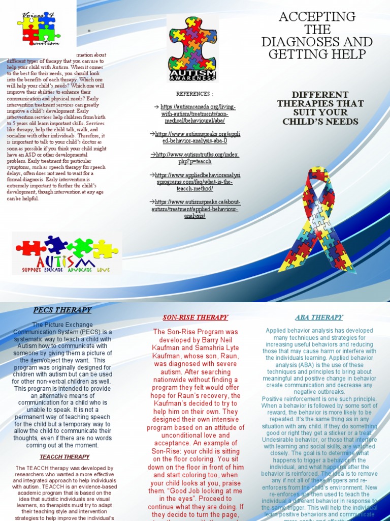 Pamphlet Therapy 1 | PDF | Autism Spectrum | Autism
