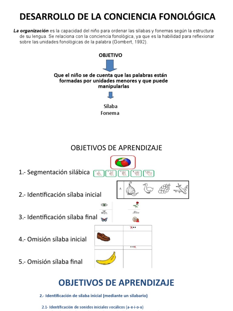 Conciencia Fonológica Sonido Inicial Con Uso de Silabario | PDF | Vocal ...