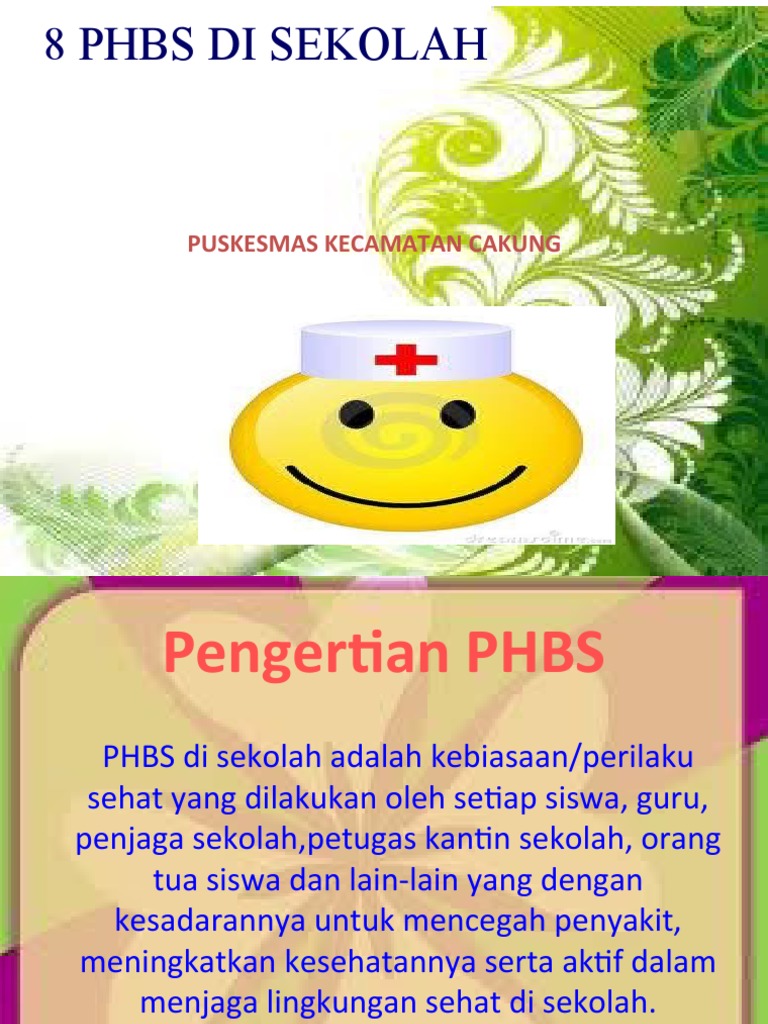8 Indikator PHBS Sekolah | PDF