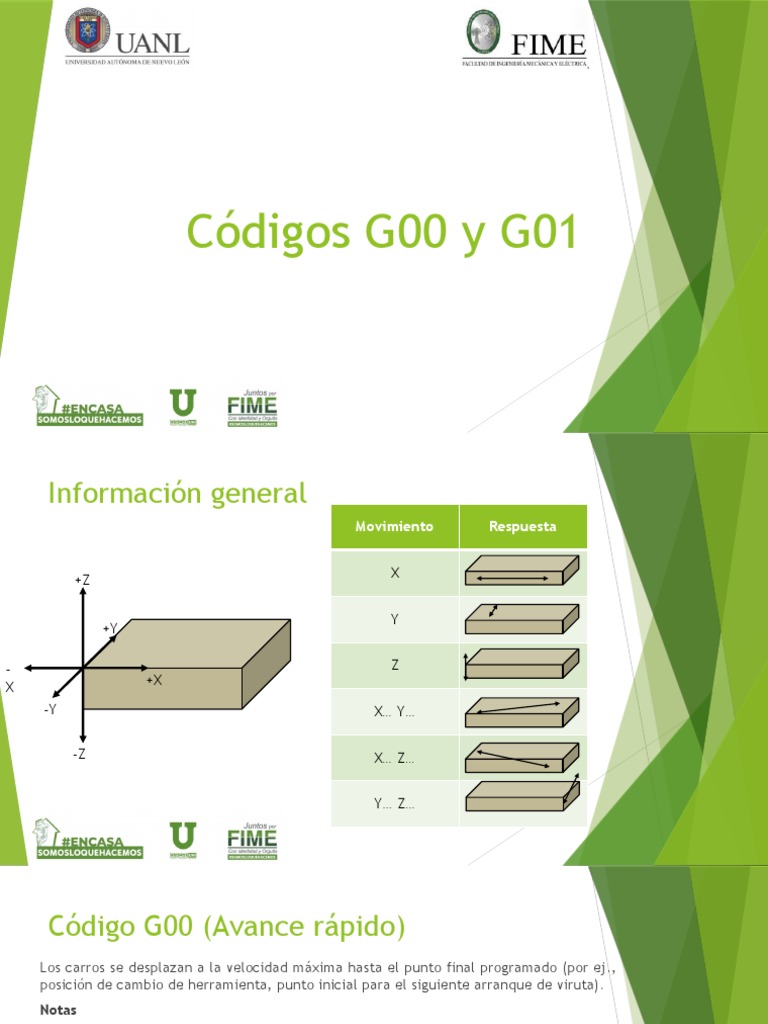 Codigos G00, G01 | PDF