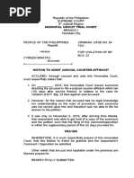 Court Manifestation for R.A. 7610 | PDF
