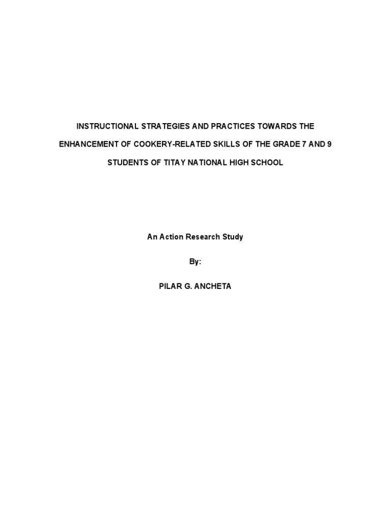 Instructional Strategies and Practices Towards The Enhancement of ...