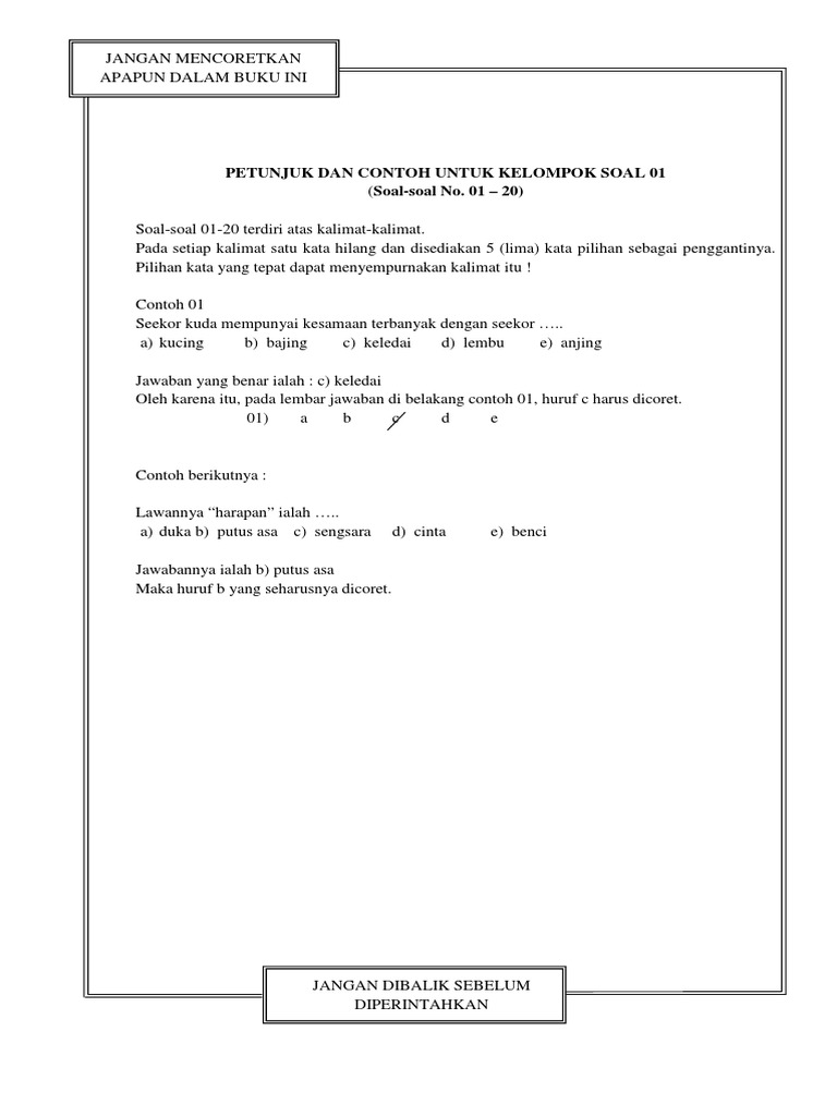 Alat Tes IST PDF | PDF