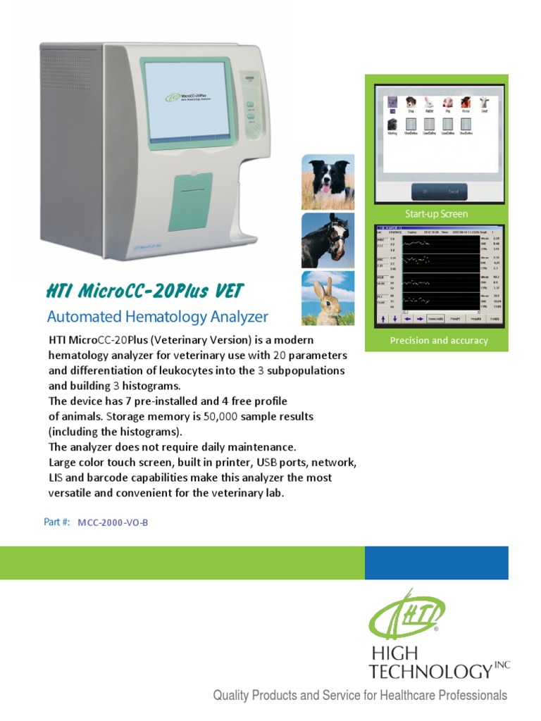 Hti Microcc-20Plus Vet: Quality Products and Service For Healthcare Professionals | PDF ...