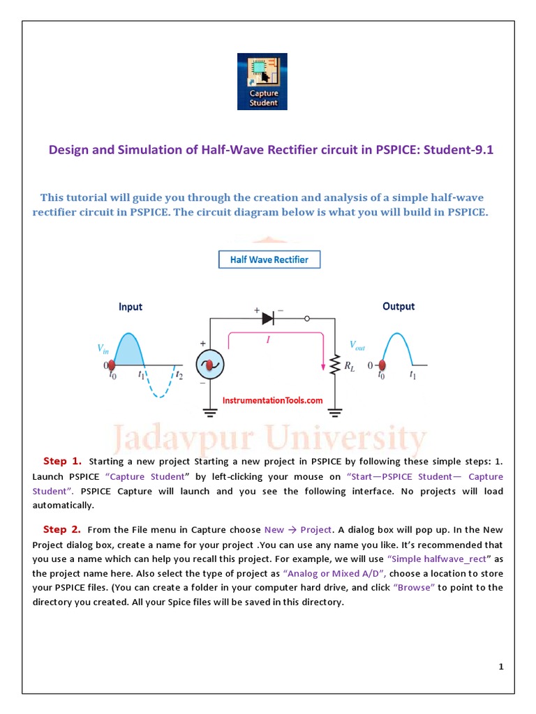 PSPICE Tutorial | PDF | Electrical Network | Bipolar Junction Transistor