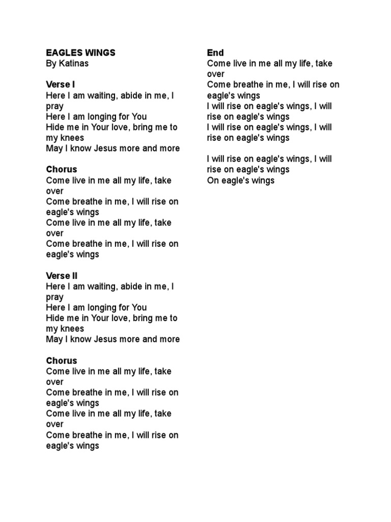 Eagles Wings | PDF
