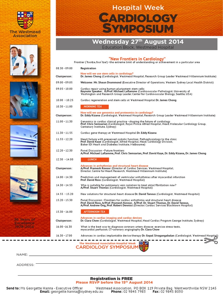 New Frontiers in Cardiology: Advances and Insights from the Westmead ...