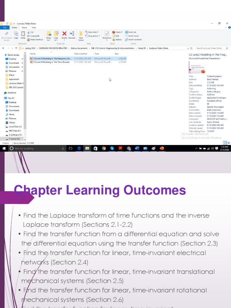 CS Lect.2 Modeling in The Frequency Domain | Download Free PDF ...