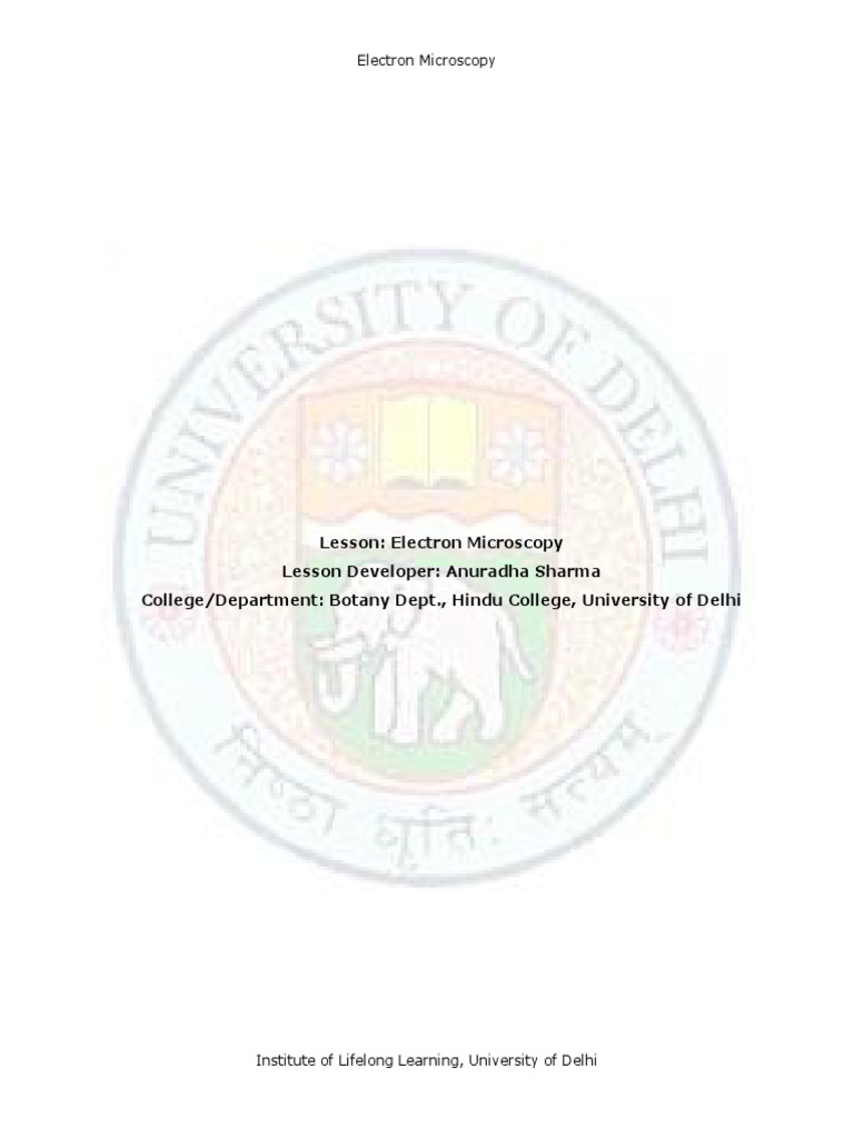 Electron Micros Download Free Pdf Electron Microscope Scanning