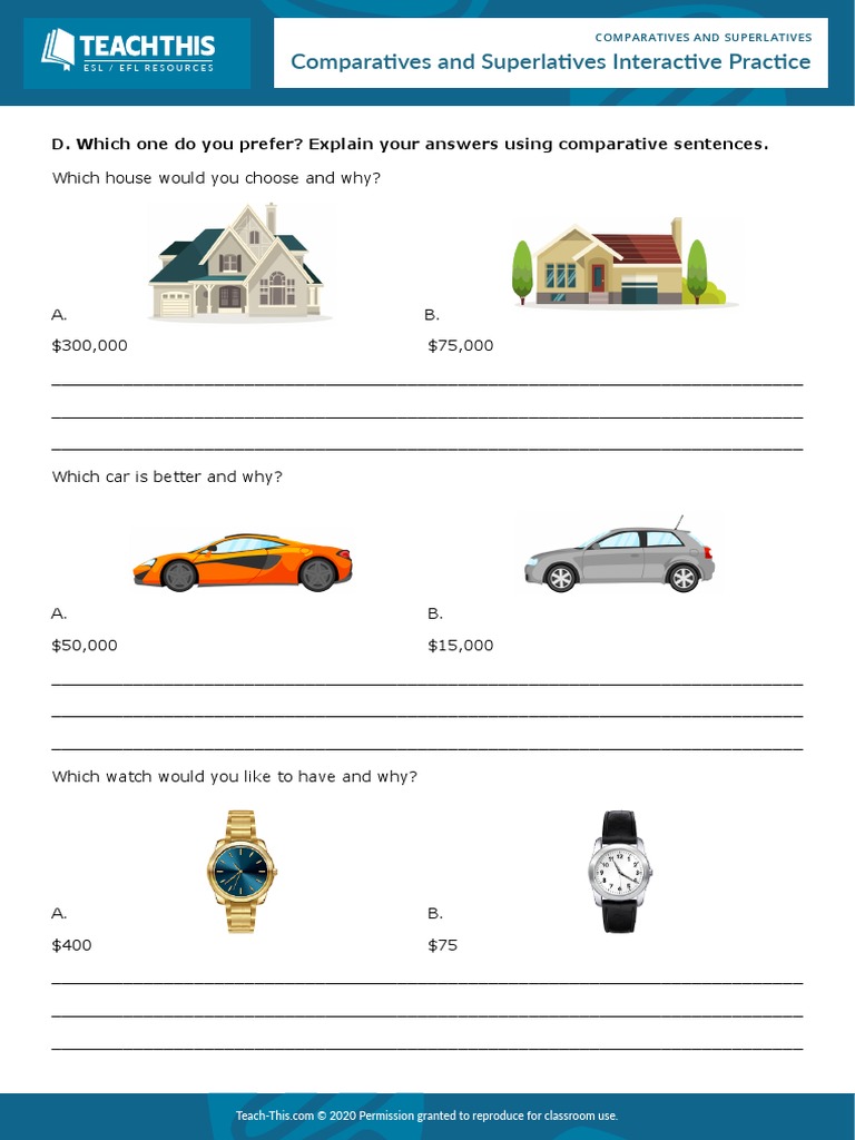 Comparing Two Objects - Evaluated Writing Writing | PDF | Career & Growth