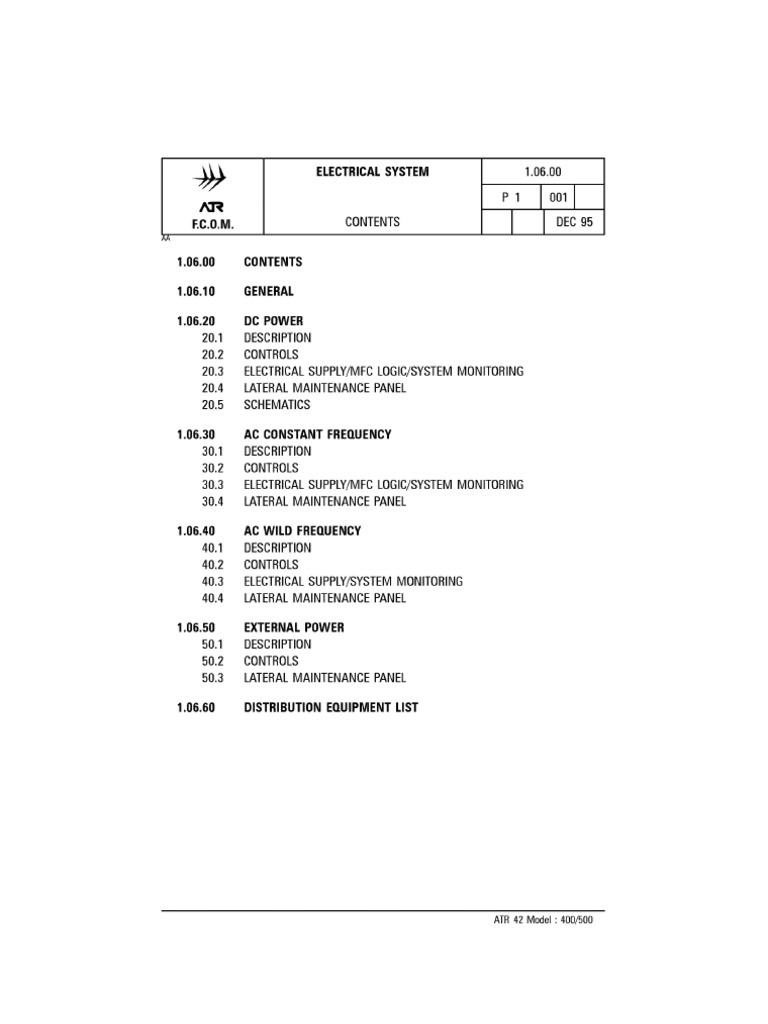 ATR Electrical | PDF | Power Inverter | Aircraft Flight Control System