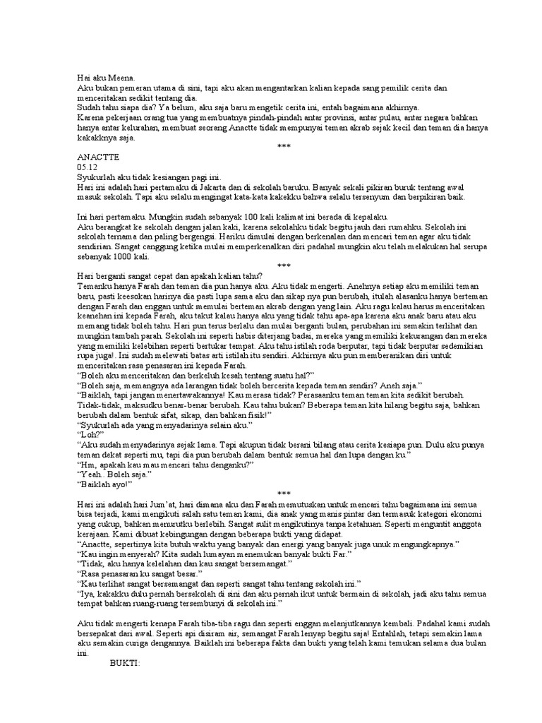 Cerpen Riza | PDF | Seni & Disiplin Bahasa