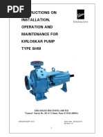 Kirloskar CPHM Pump Technical Manual | PDF | Bearing (Mechanical) | Pump