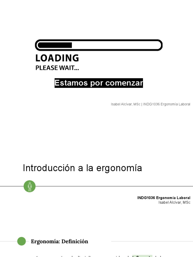 3 Introducción A La Ergonomía Pdf Factores Humanos Y Ergonomía