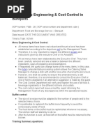 Banquet SOP: Setup & Procedures Guide | PDF | Tableware | Buffet