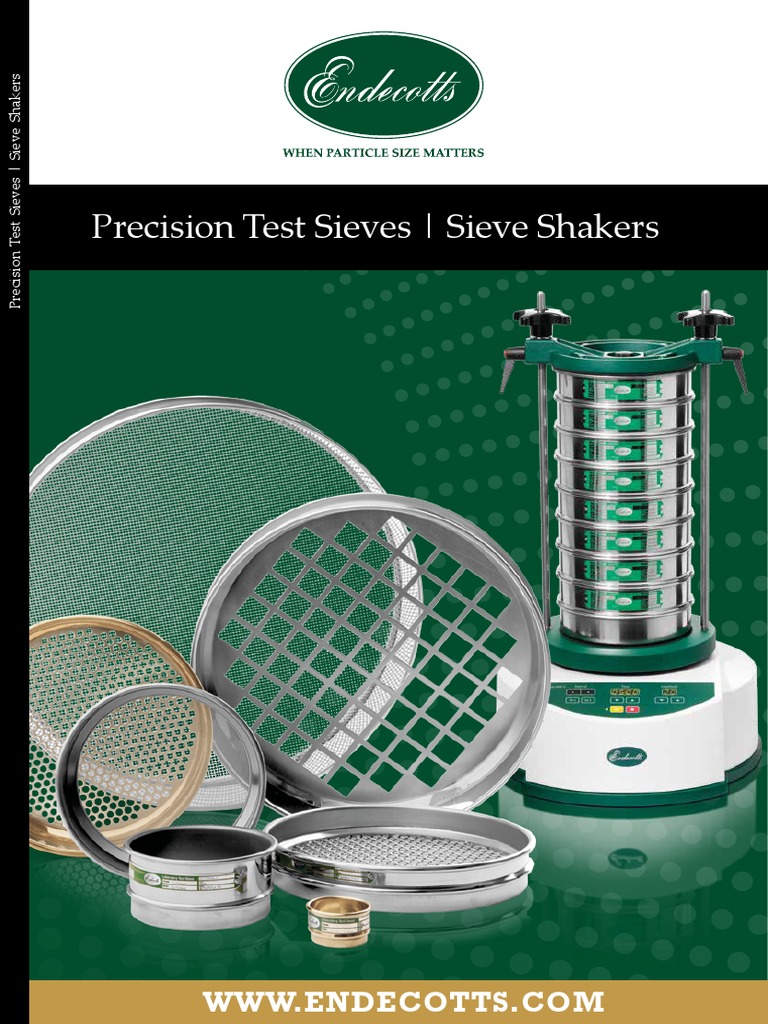 Precision Test Sieves - Sieve Shakers | PDF | Calibration | Nature